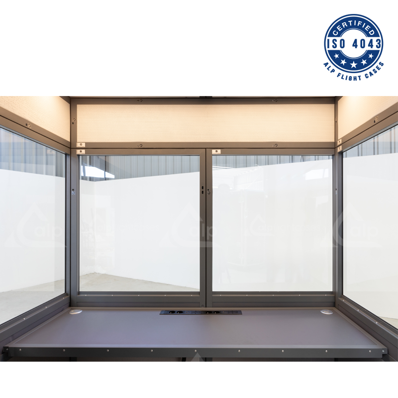 INTERPRETER BOOTH FOR 2 PERSONS FITTING THE ISO ISO 4043 – ALP FLIGHT ...