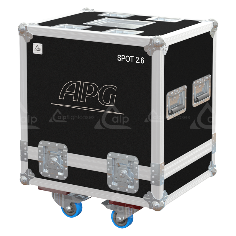 ALP FLIGHT CASES 2X APG SPOT 2.6 - WHEELS – ALP Flight Cases