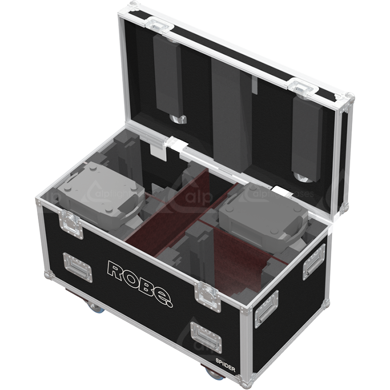 ALP FLIGHT CASES 4X ROBE SPIIDER® - WHEELS – ALP Flight Cases