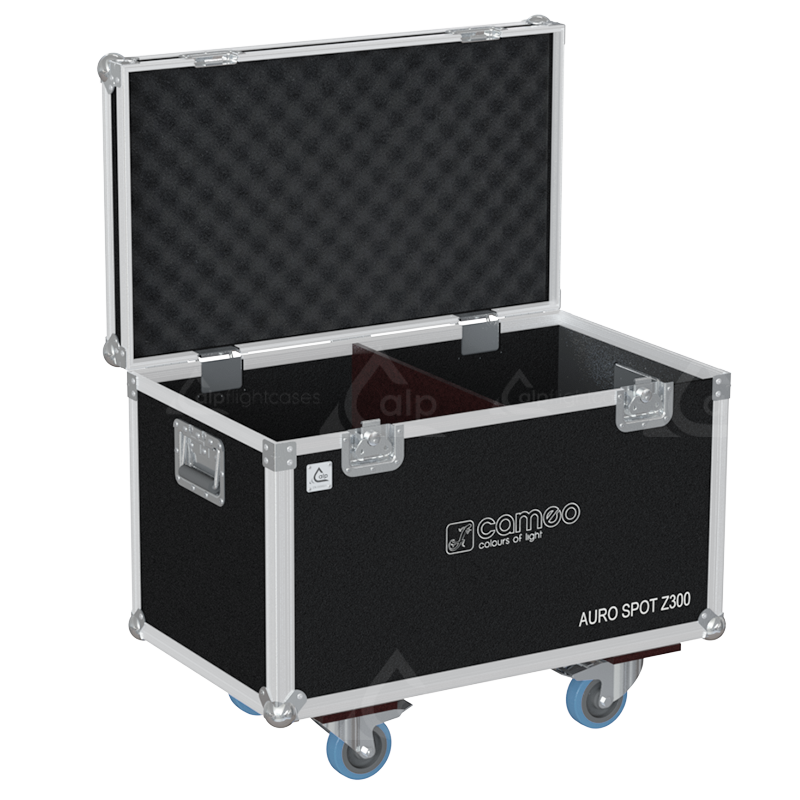 ALP FLIGHT CASES 2X CAMEO AURO® SPOT Z300, WITHOUT FOAM SHELL - WHEELS ...