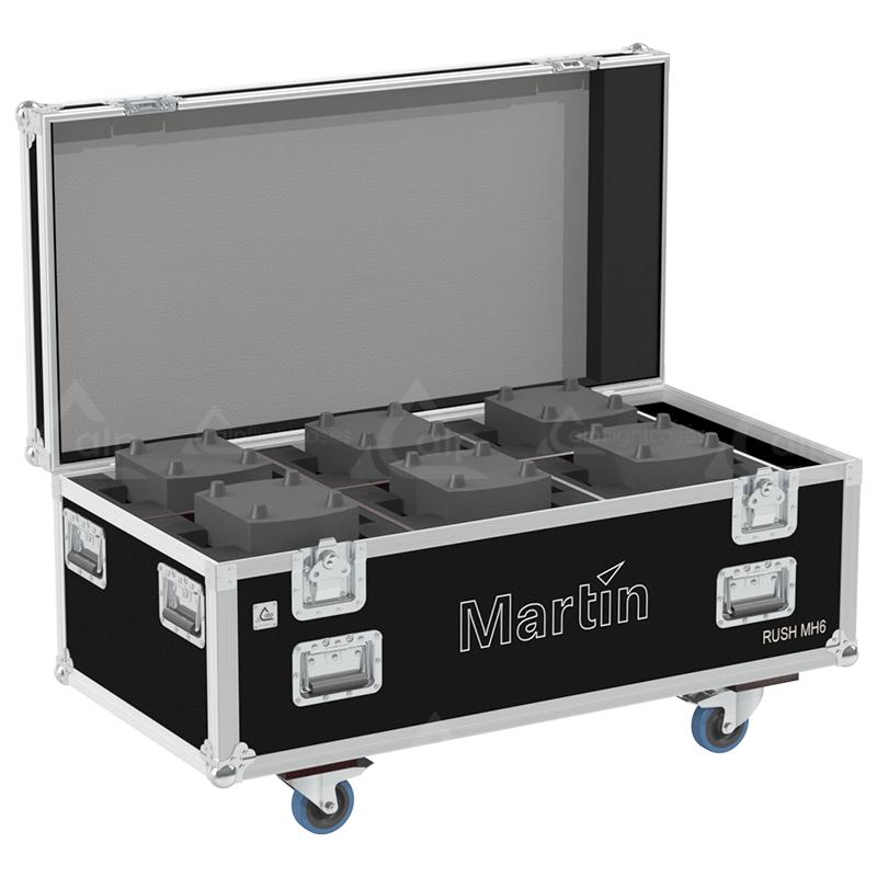 ALP FLIGHT CASES 4X MARTIN RUSH MH 6 WASH - WHEELS – ALP Flight Cases
