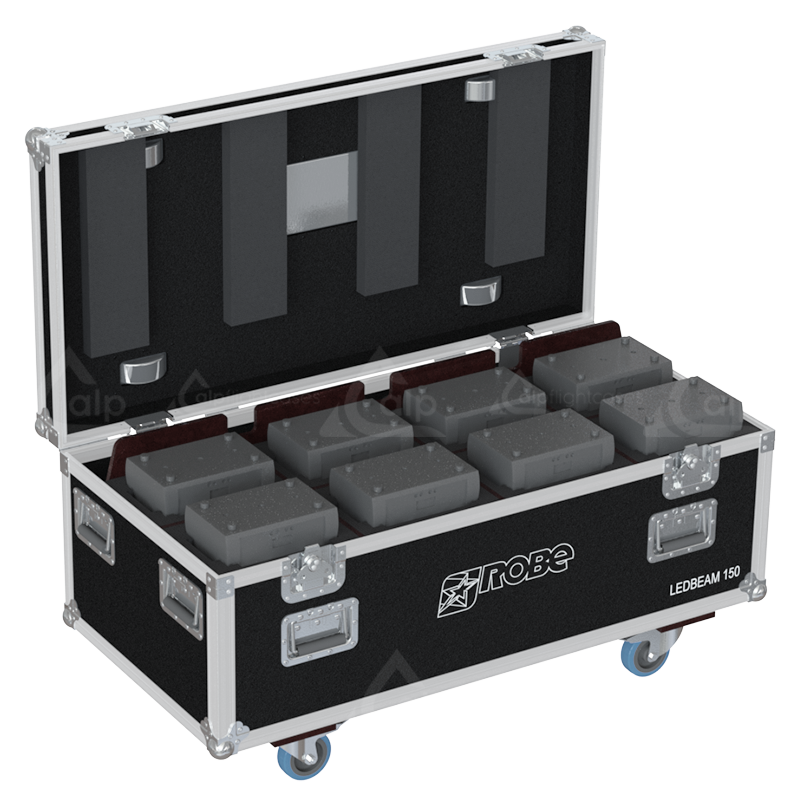 ALP FLIGHT CASES 8X ROBE LEDBEAM 150 - WHEELS – ALP Flight Cases
