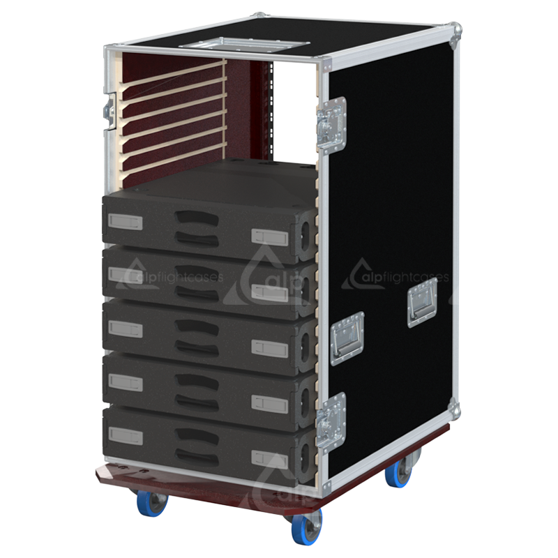 ALP FLIGHT CASES RACK RENT P8 19" 19U 150P - WHEELS – ALP Flight Cases