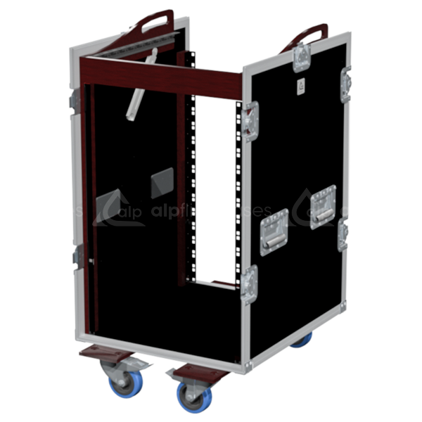 ALP FLIGHT CASES RACK 3D 2X 19", 16U 12U - WHEELS – ALP Flight Cases